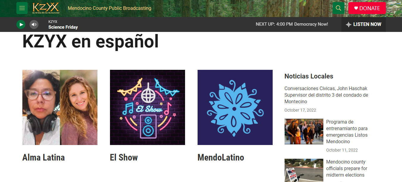 KZYX lanza una página de internet en español para celebrar sus 33 años ...